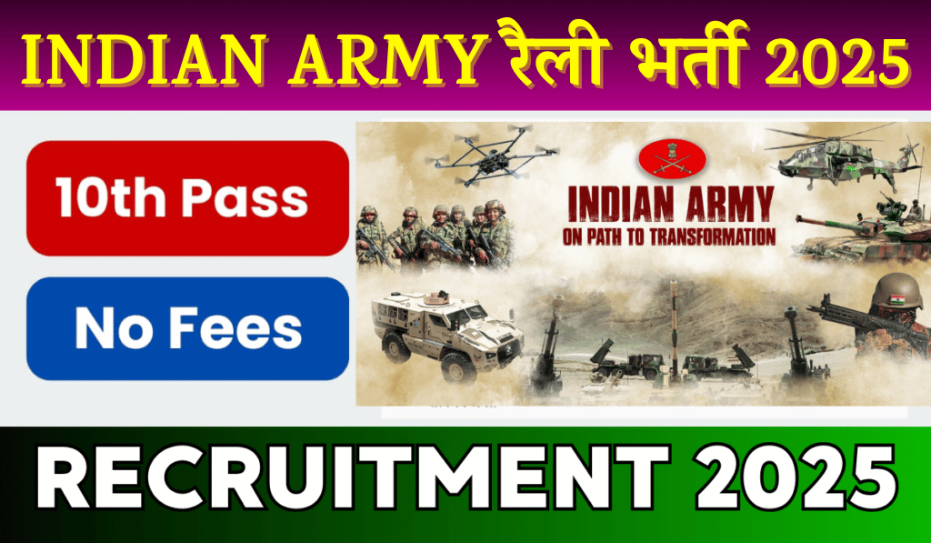 Indian Army Recruitment 2025 Notification and Application Form