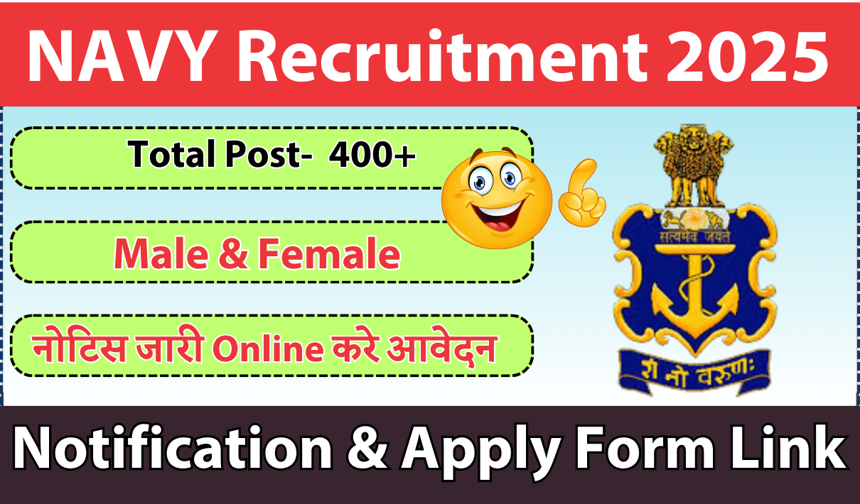 Indian Navy Tradesman Recruitment 2025 » Notification Our For 410+ Post