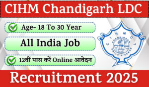 CIHM Chandigarh LDC Recruitment 2025 » Notification And Apply Online ...