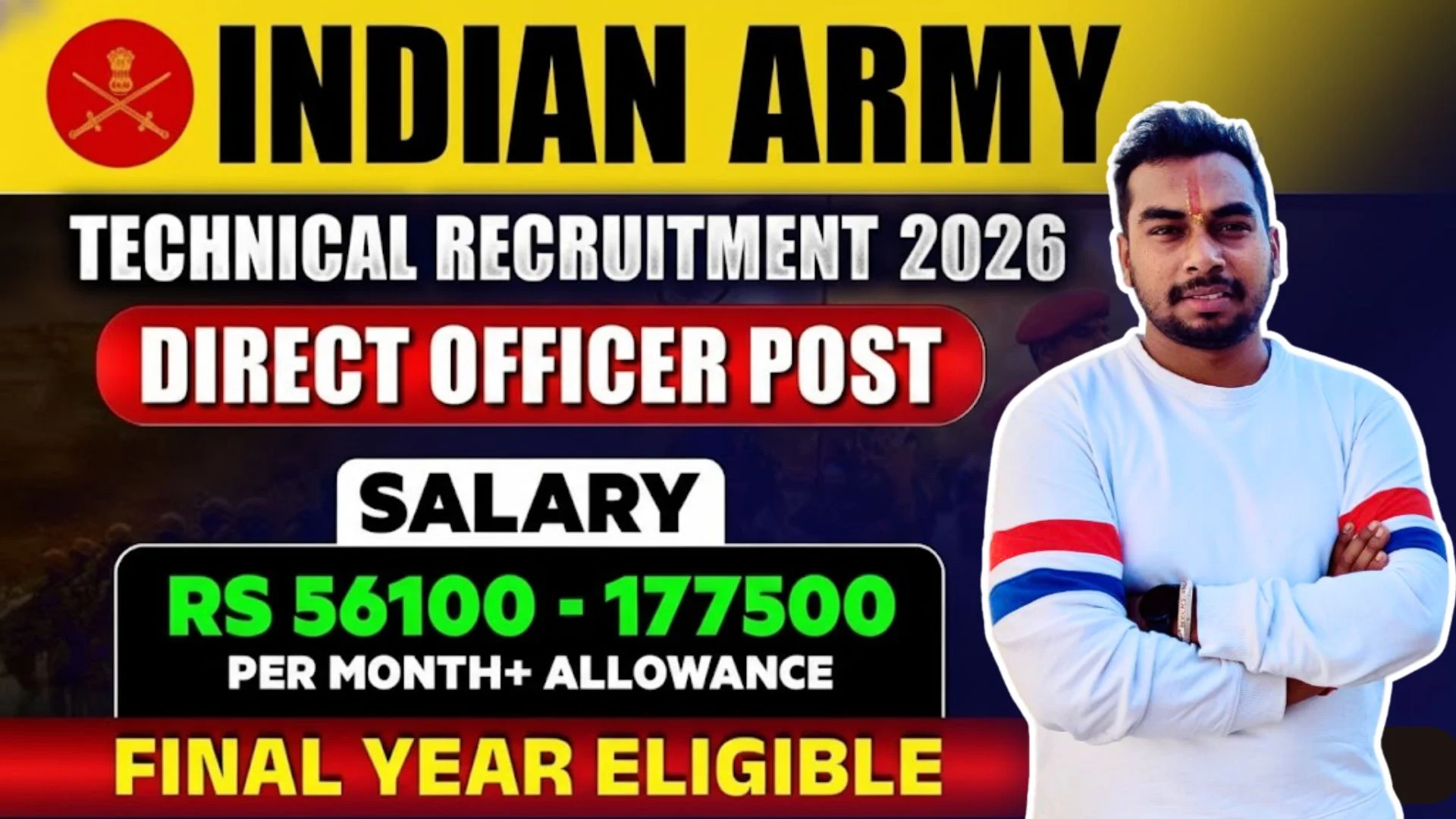 Indian Army TGC Recruitment 2025 » 143 Notification OUT For Technical Graduate Course, Apply Online
