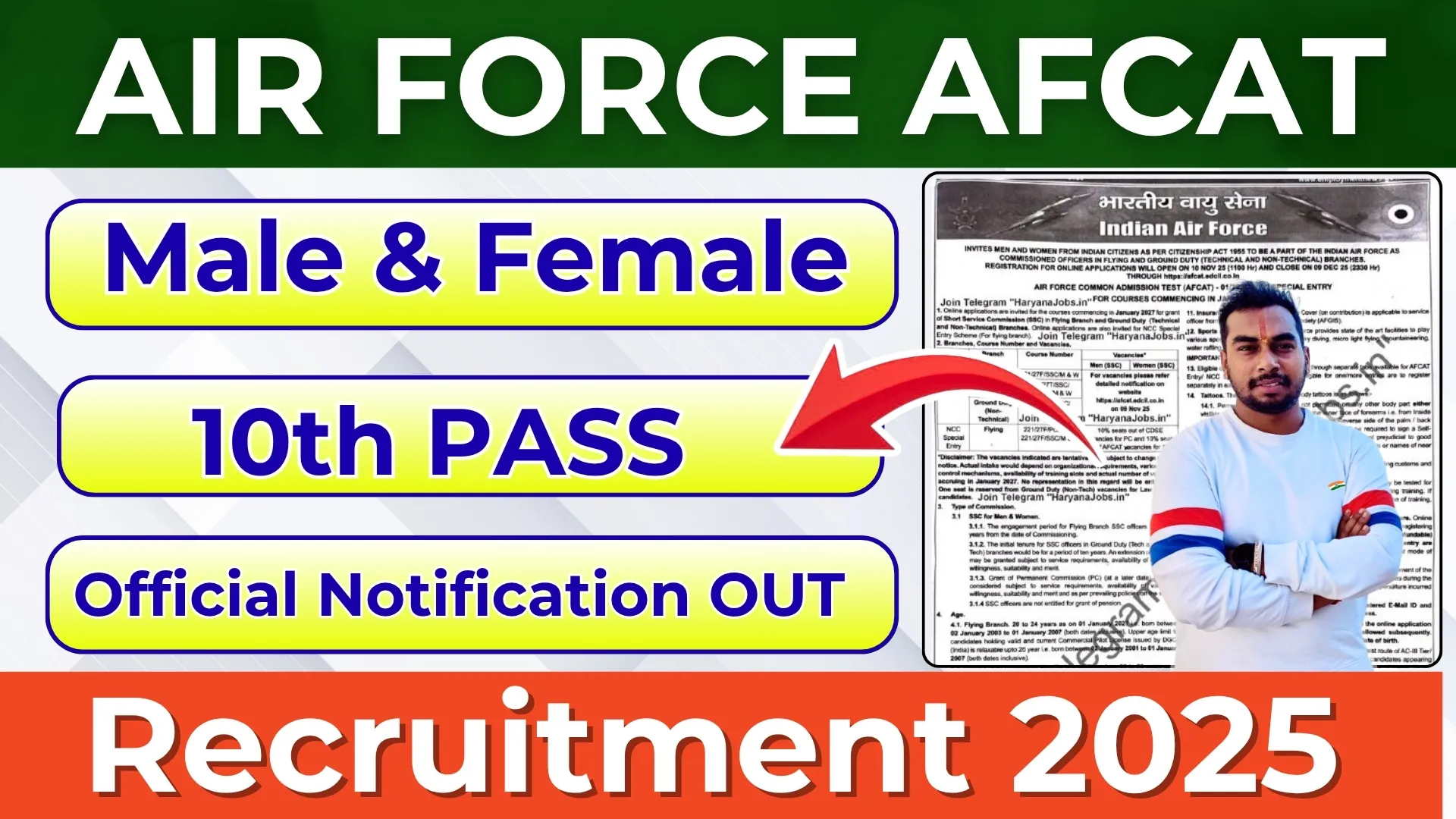 Air Force AFCAT Recruitment 2025 | AFCAT 01/2026 Notification Out ...