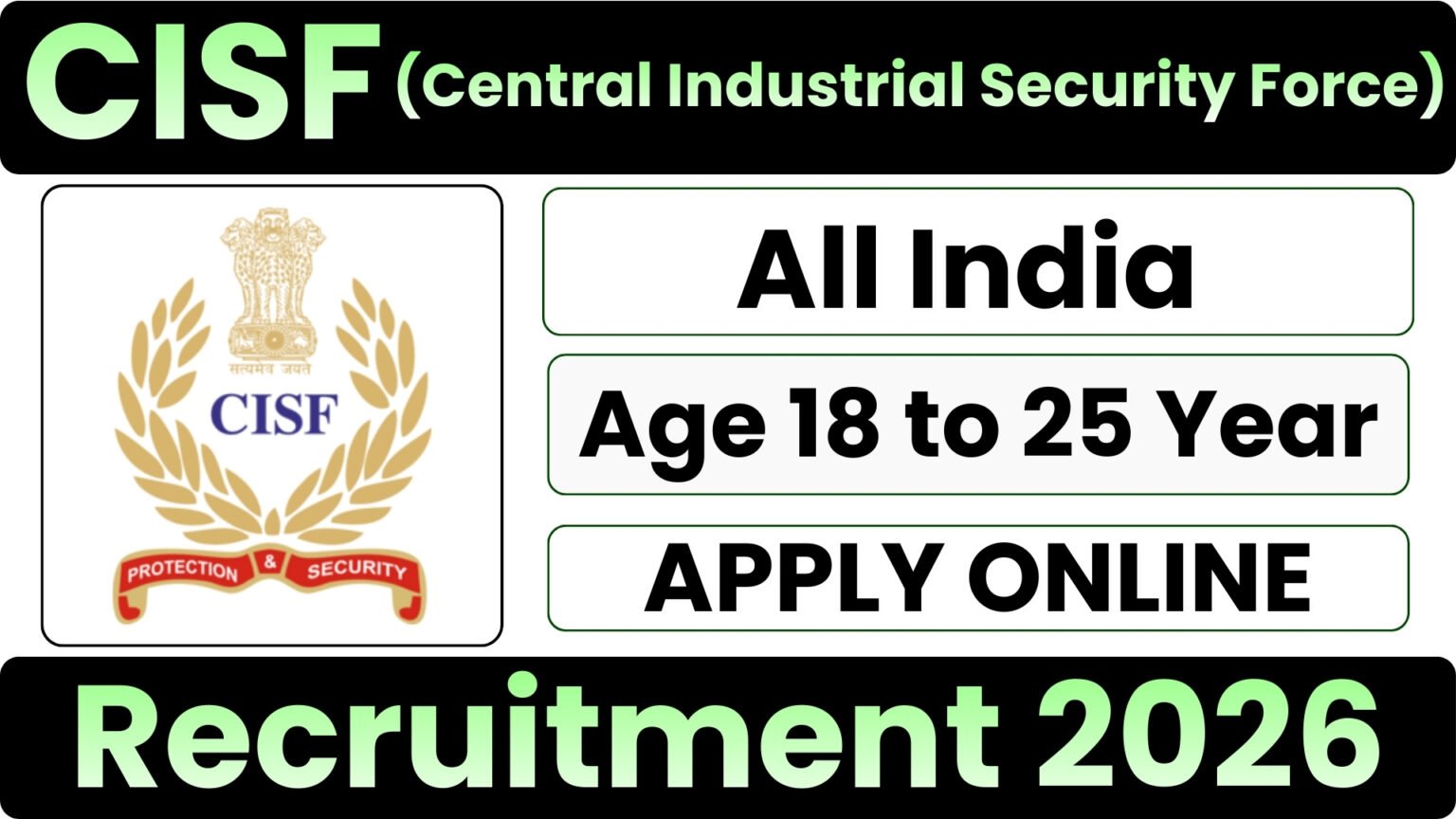 CISF Group A Recruitment 2026 Notification | 70+ Posts, Apply Online