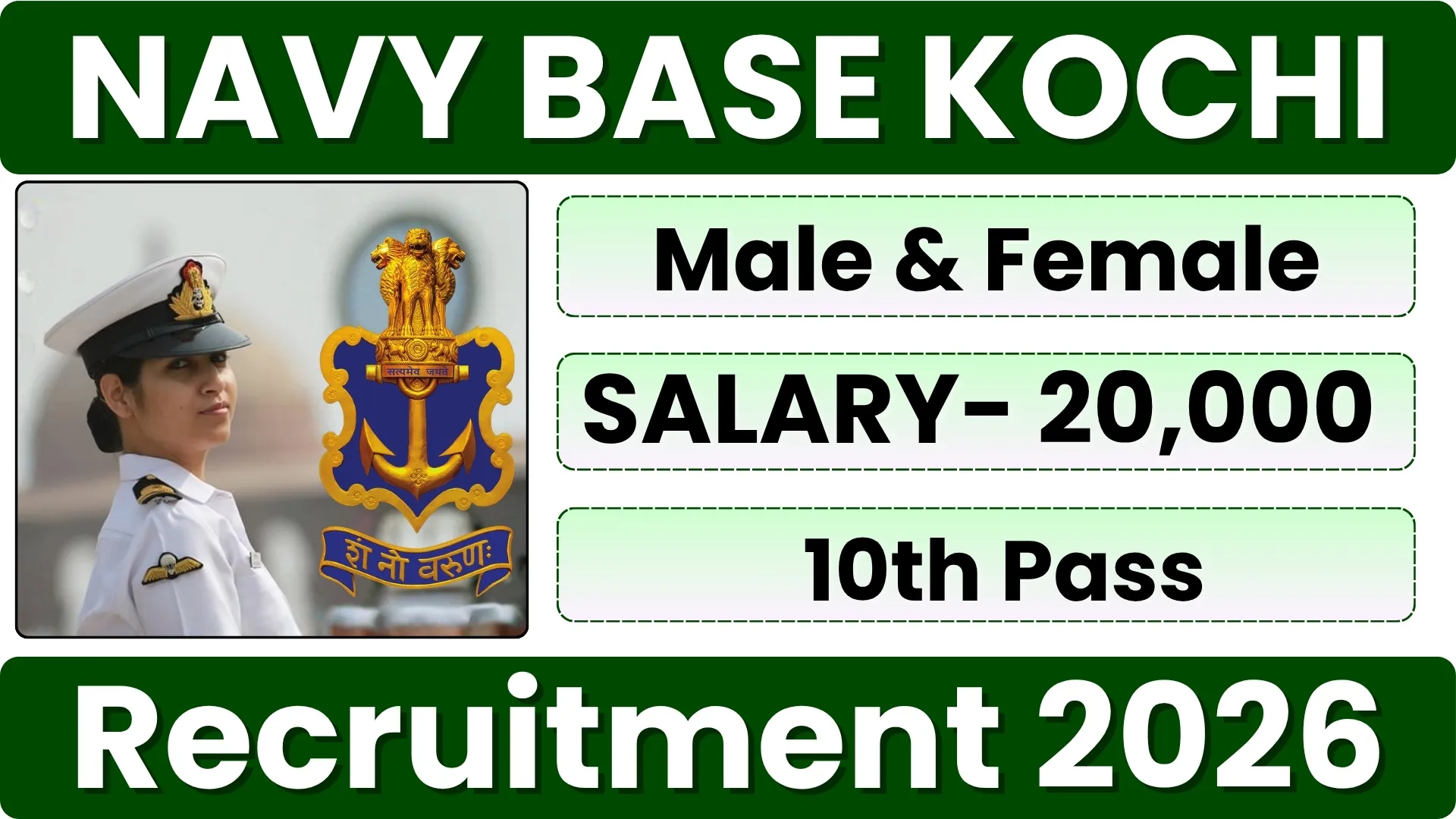 Navy Base Kochi Recruitment 2026 Notification » Group C Post | Salary ...