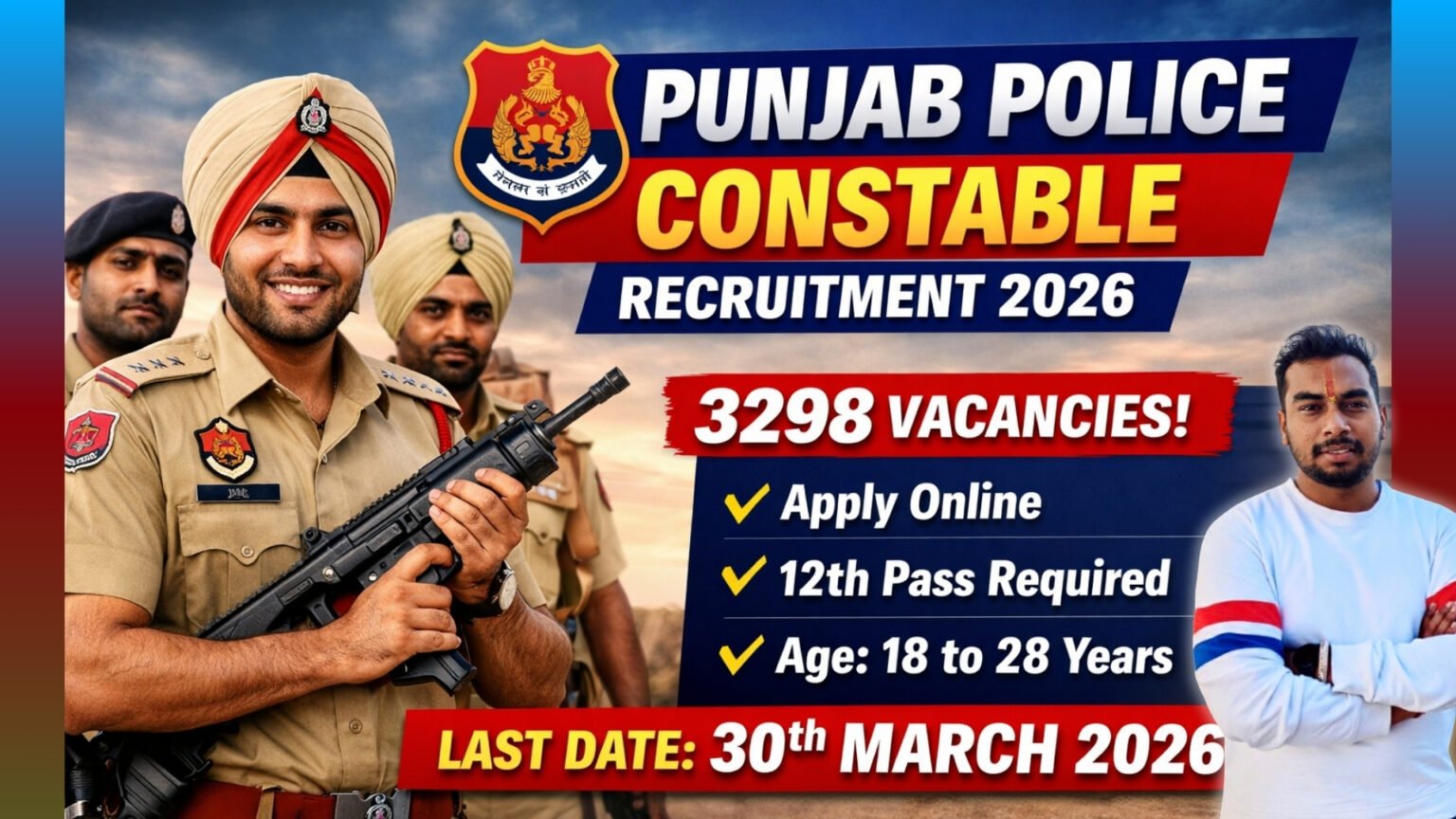 Punjab Police Constable Recruitment 2026 » 3200+ Posts | Notification ...