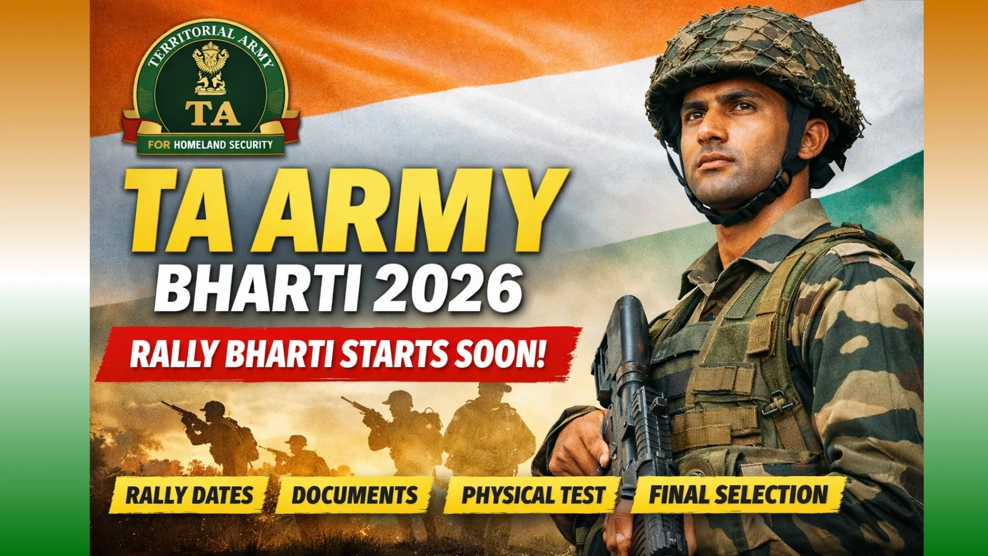 TA Army Bharti 2026 Date | Official Notification | 1,2,3,4 Zone Rally ...
